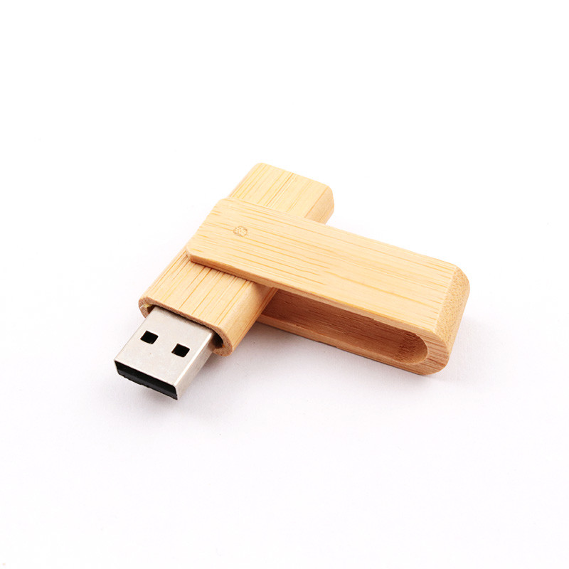 256GB 512GB 1TB Bamboo USB Flash Drive Swivel Shapes Twist 360 Degree 3 ...
